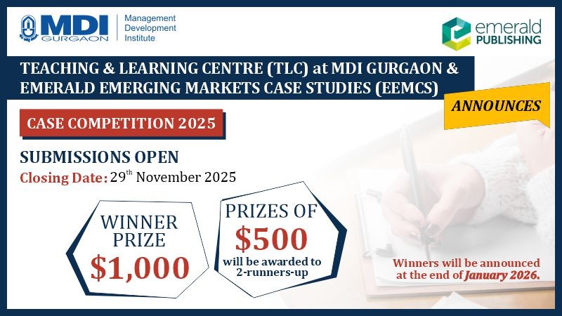 Emerald EMCS & Teaching & Learning Centre Case Competition 2025 | One of the Top B Schools in India